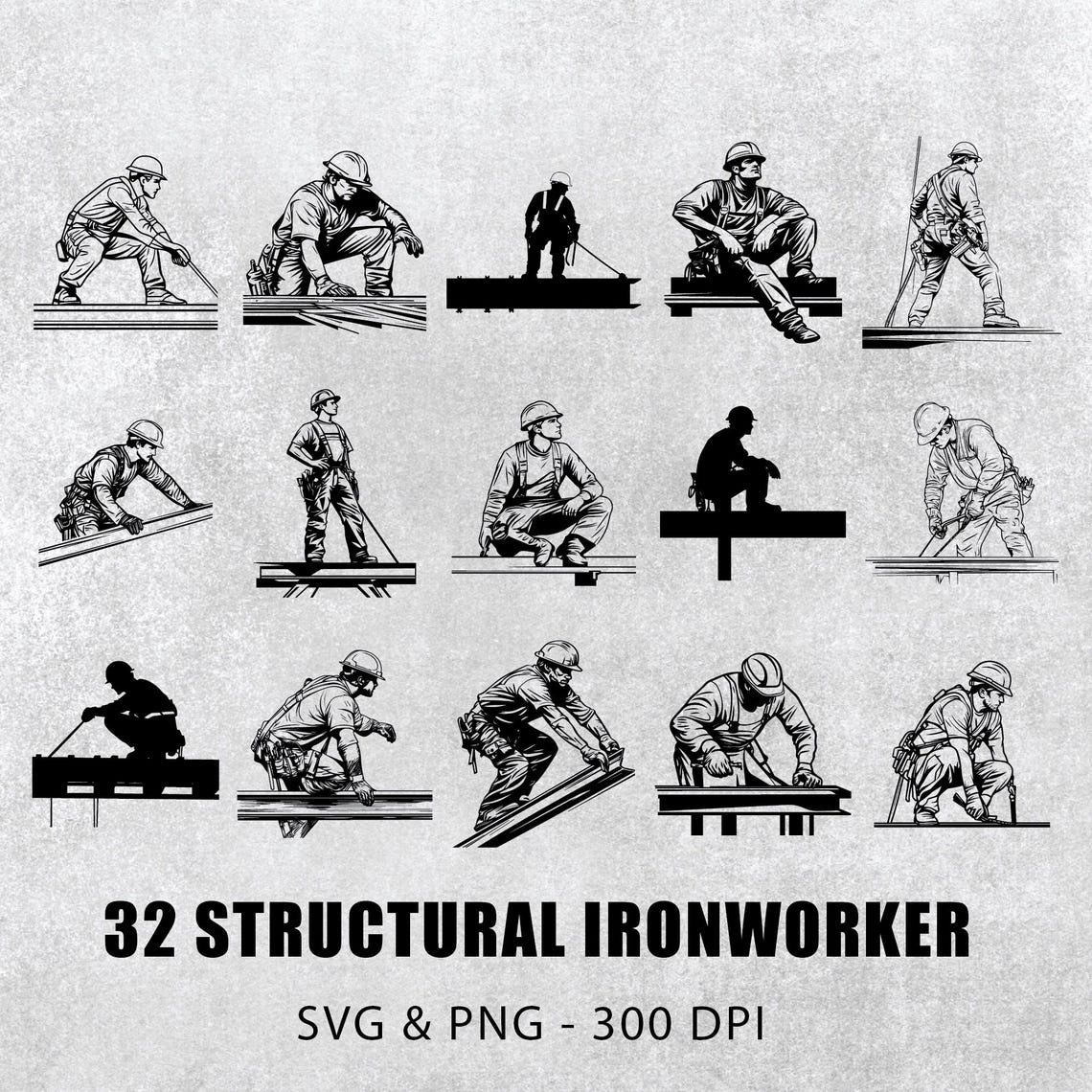 Structural Ironworker Svg Bundle, Structural Ironworker Vector Set ...