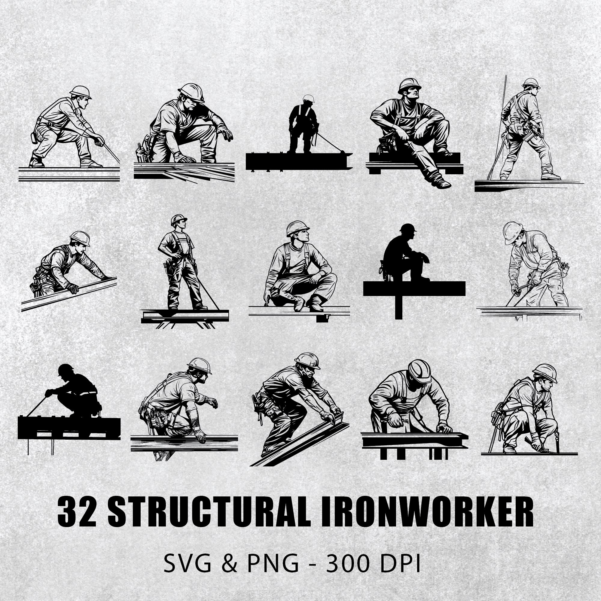 Structural Ironworker Svg Bundle, Structural Ironworker Vector Set ...