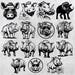 Warthog SVG PNG Bundle: Wild Animal Clipart, Vector Cut Files - Etsy