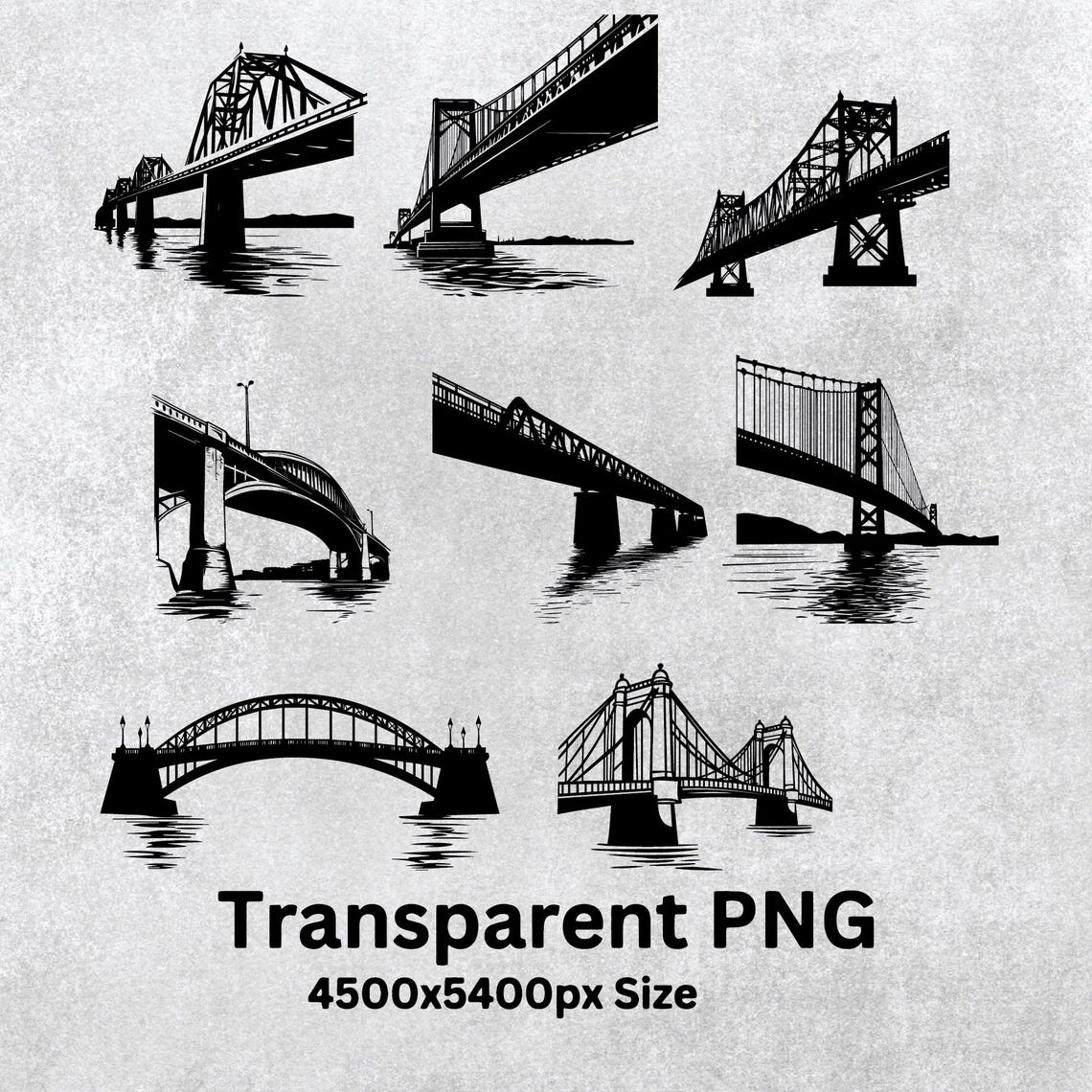 Bridge Svg Bundle, Bridge Silhouette, Bridge Clipart, Bridge Vector ...