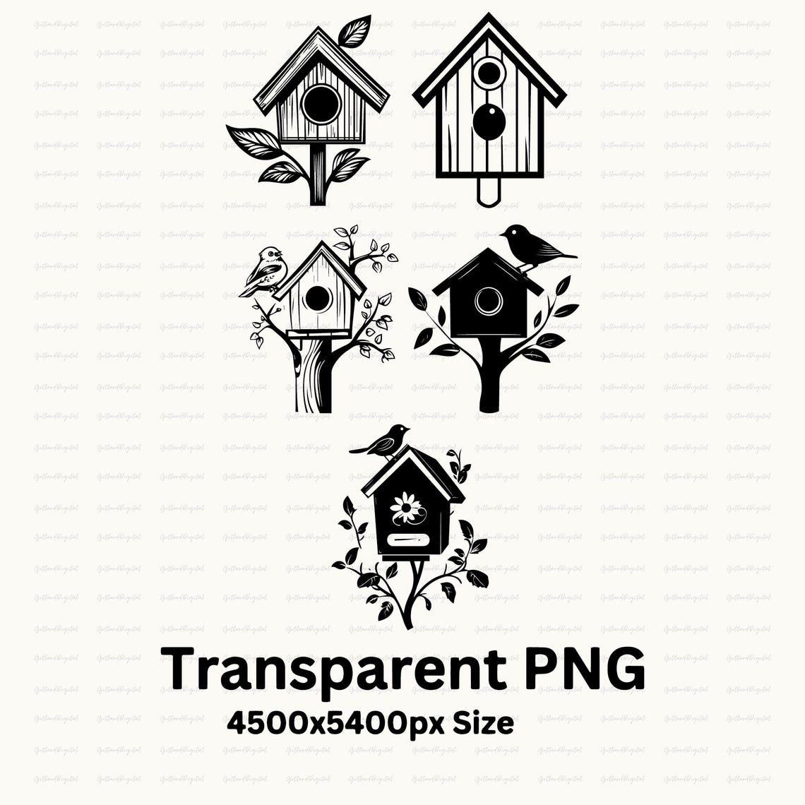 Bird House Svg Bundle, Bird House Silhouette, Bird House Clipart, Bird ...