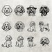 Cockapoo SVG Bundle: Dog Silhouette Clipart (PNG, Vector) - Etsy
