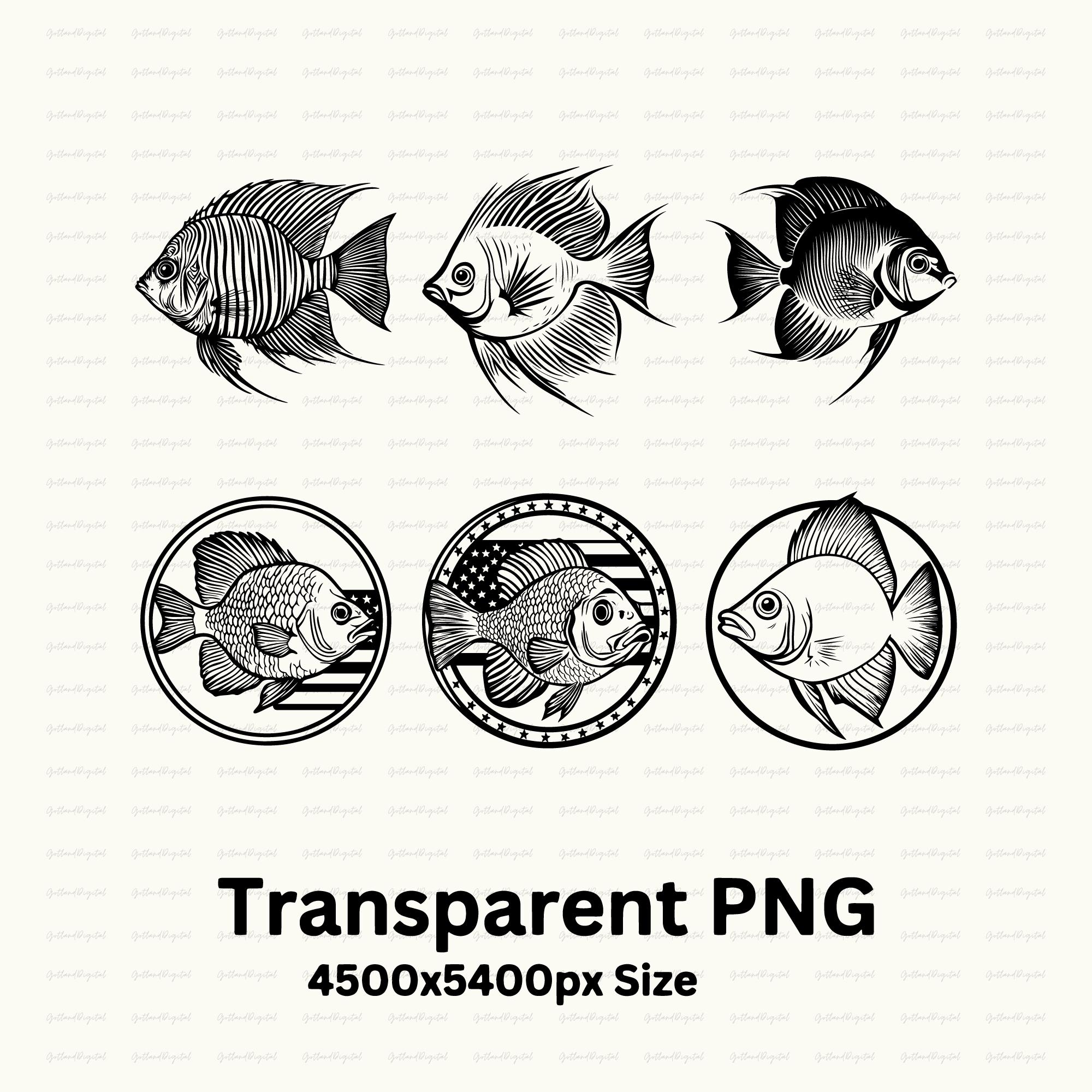Discus Fish Svg Png, Discus Fish Clipart, Discus Fish Silhouette ...