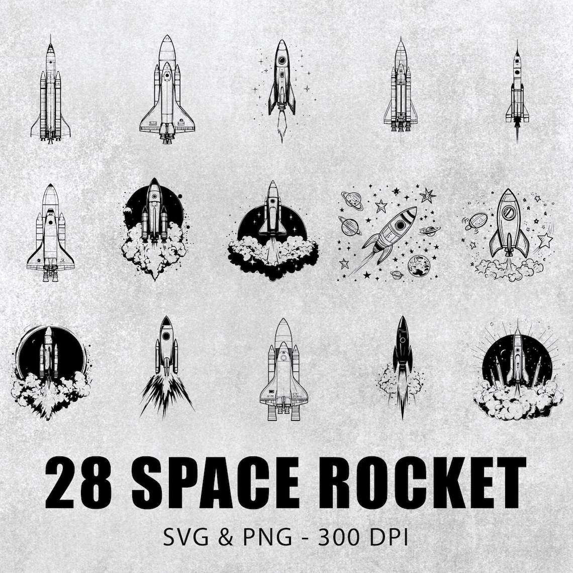 Space Rocket Svg Png, Space Rocket Clipart, Space Rocket Silhouette ...