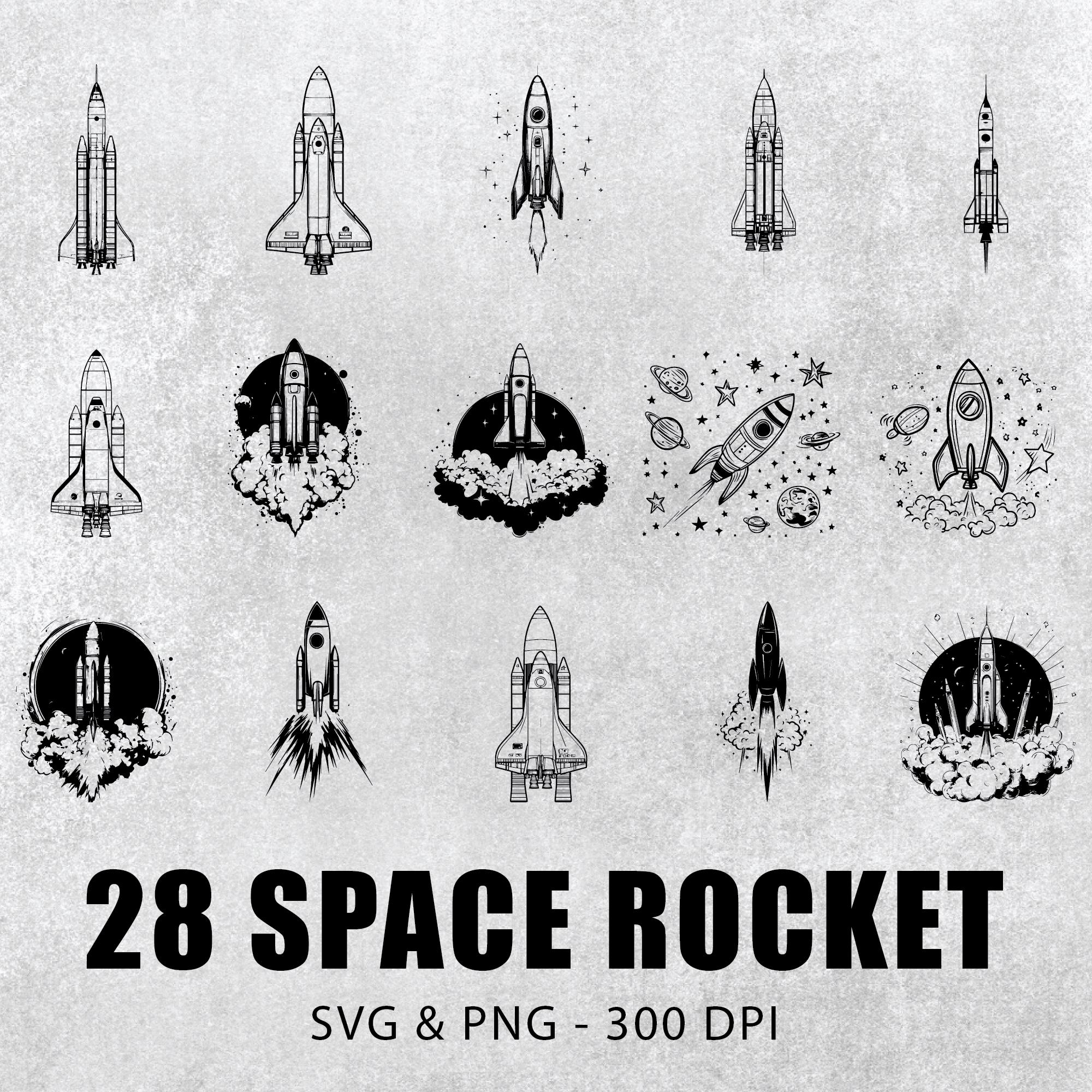Space Rocket Svg Png, Space Rocket Clipart, Space Rocket Silhouette ...
