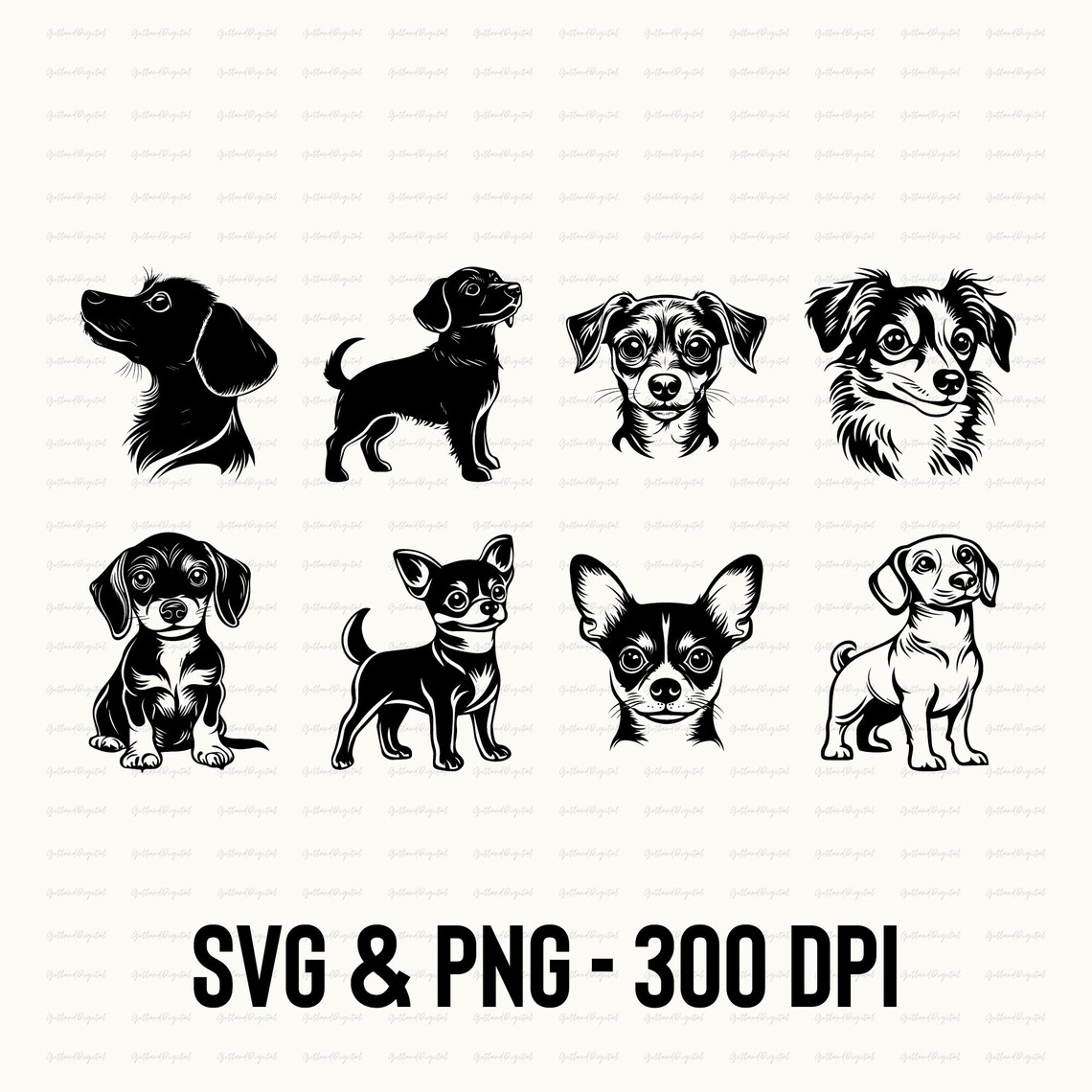 Chiweenie Dog Svg Bundle, Chiweenie Dog Silhouette, Chiweenie Dog ...