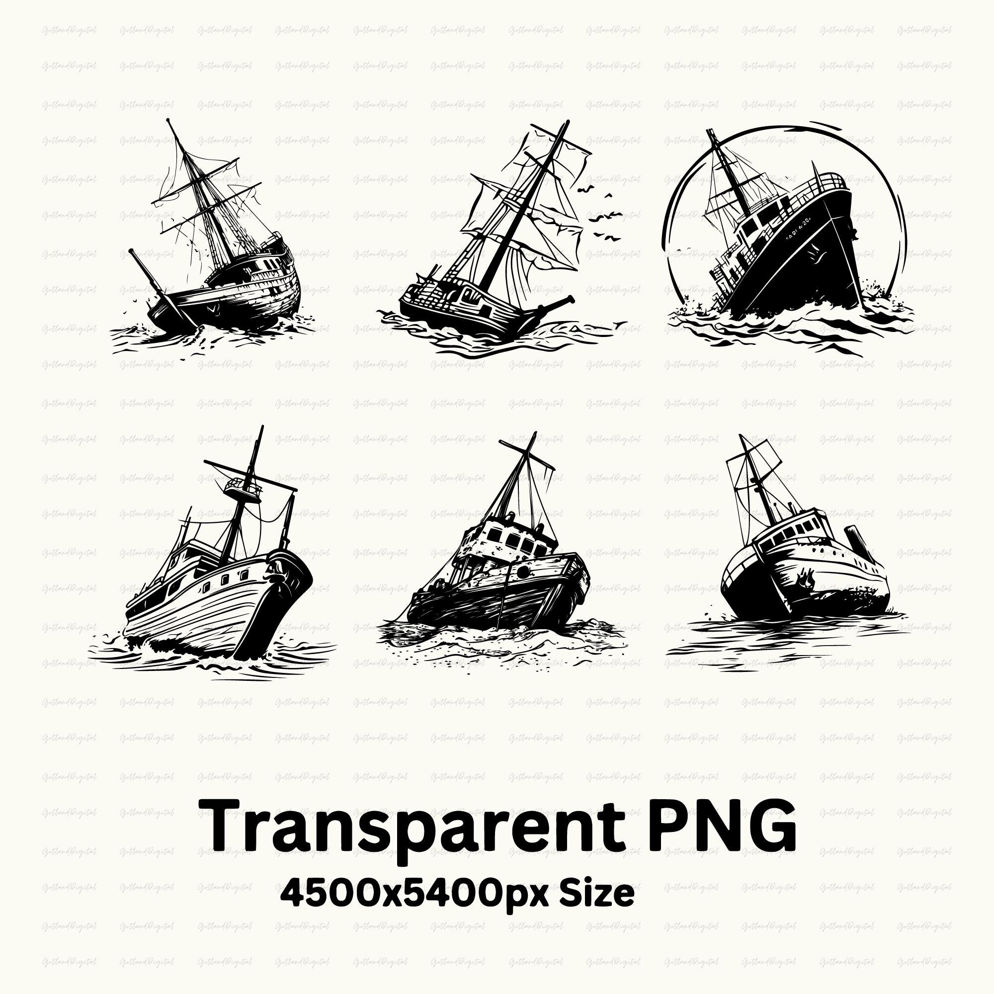 Shipwreck Svg Png, Shipwreck Clipart, Shipwreck Silhouette, Shipwreck ...