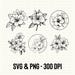 Azalea Flower SVG PNG Bundle: Floral Clipart, Silhouette, Vector ...
