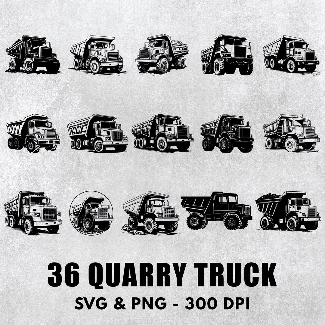 Quarry Truck Svg Png, Quarry Truck Clipart, Quarry Truck Silhouette ...