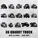 Quarry Truck Clipart: Vector SVG PNG Cut Files - Etsy