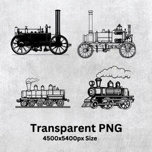 Steam Engine Svg Bundle, Steam Engine Vector Set, Steam Engine Clipart ...