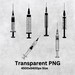 Syringe SVG Bundle: Clipart Silhouette Decal Files for Cricut - Etsy
