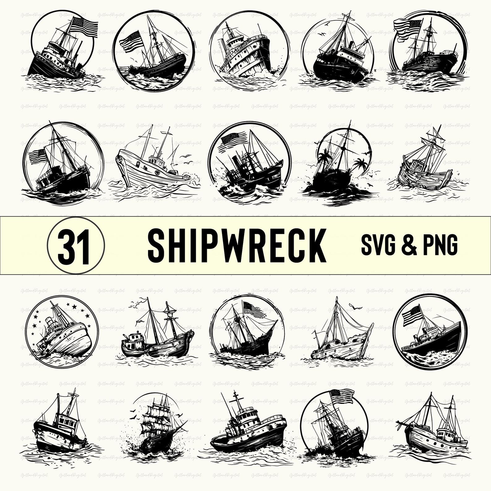 Shipwreck Svg Png, Shipwreck Clipart, Shipwreck Silhouette, Shipwreck ...