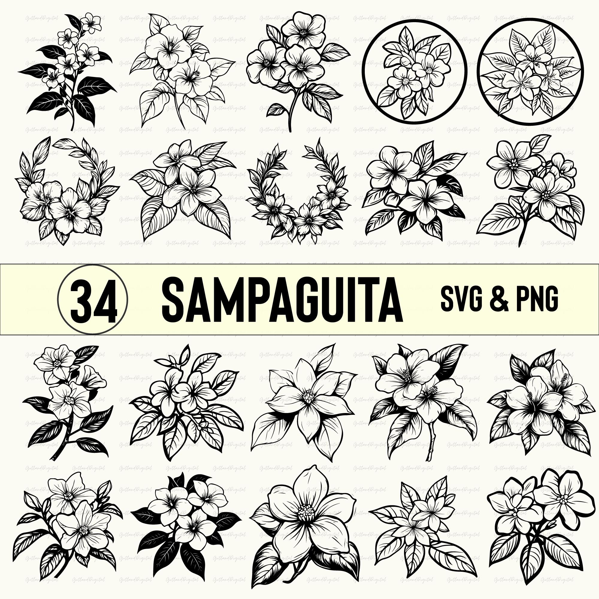 Sampaguita Svg Bundle, Sampaguita Silhouette, Sampaguita Clipart ...