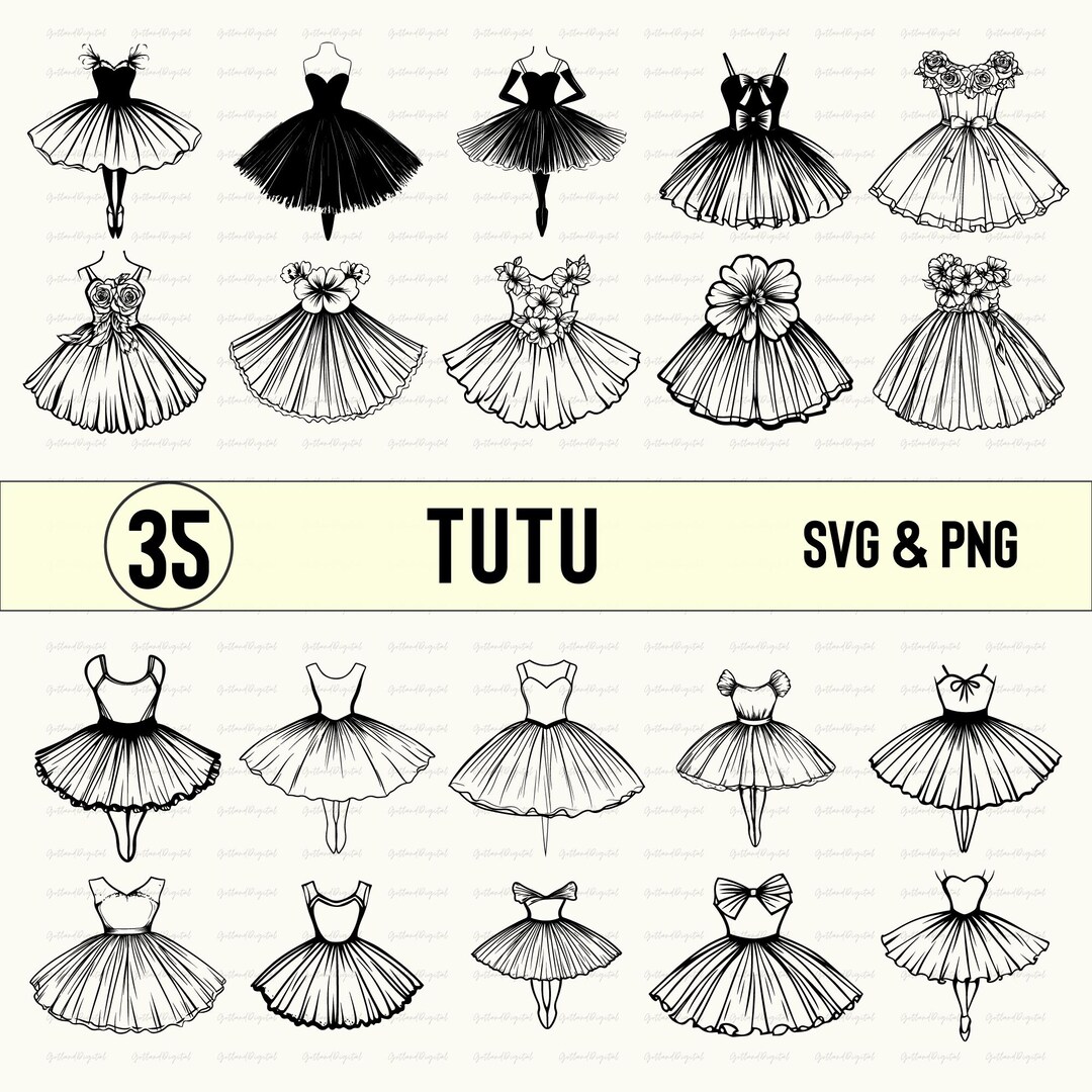 Tutu Svg Png, Tutu Clipart, Tutu Silhouette, Tutu Vector, Tutu Cut ...