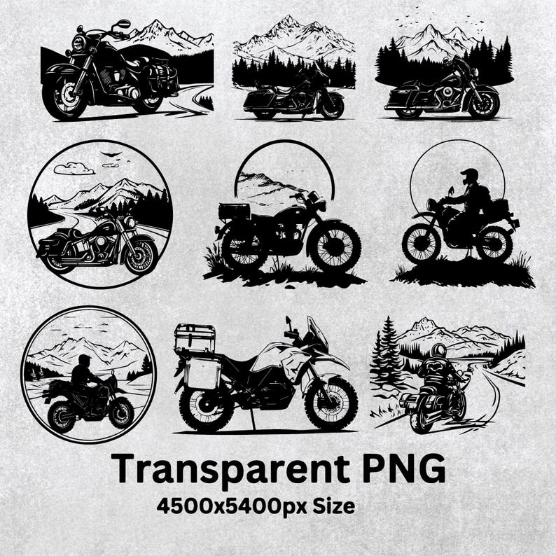 Touring Motorcycle Svg Png, Touring Motorcycle Clipart, Touring ...