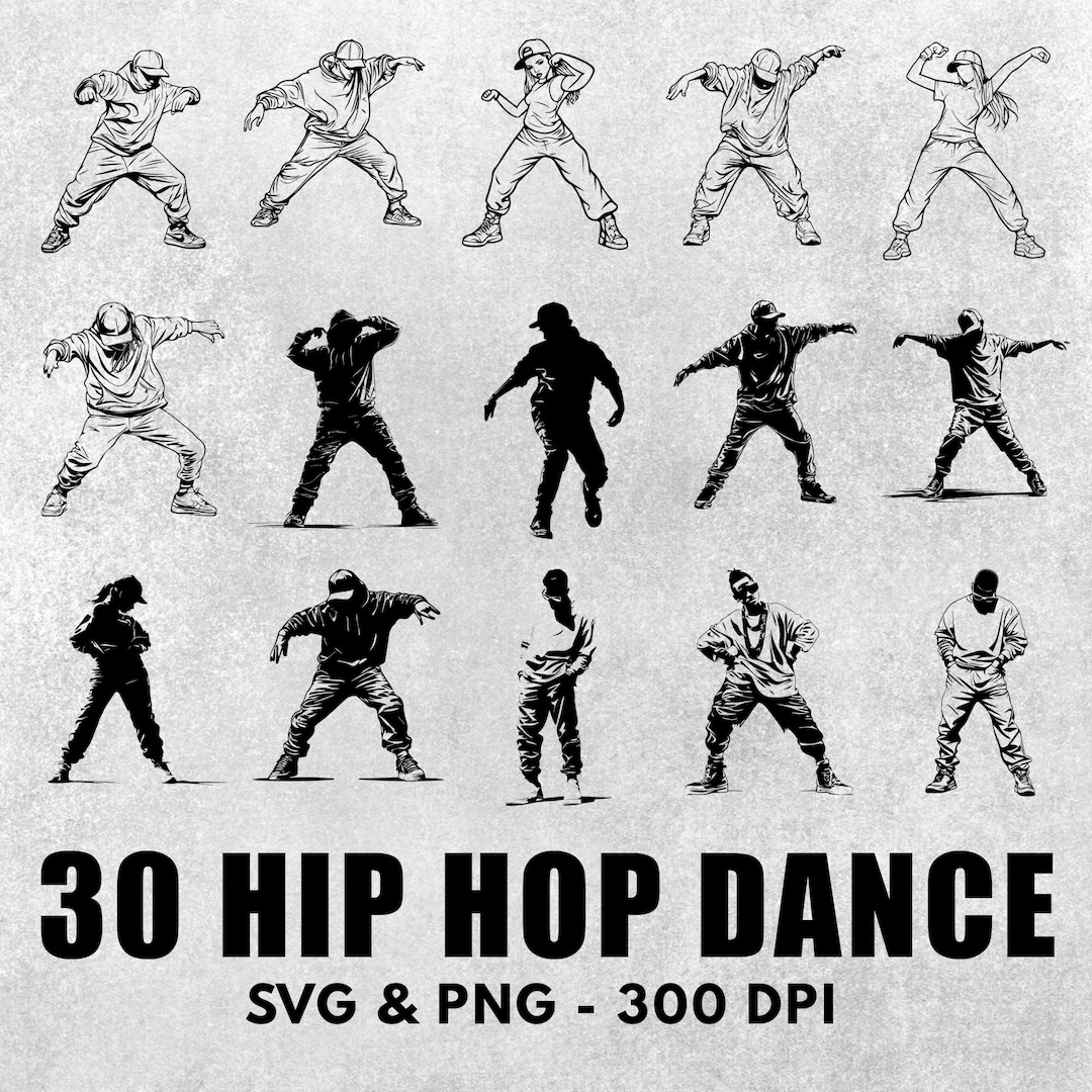 Hip Hop Dance Svg Bundle, Hip Hop Dance Svg Vector Set, Hip Hop Dance ...