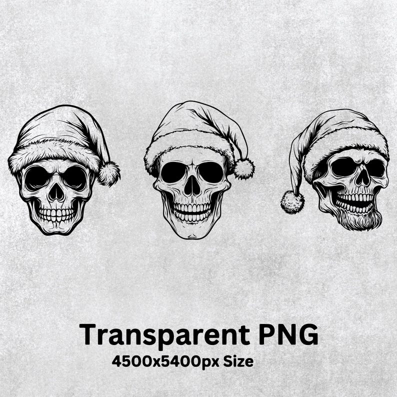 Christmas Skull Bells Svg Bundle, Christmas Skull Bells Silhouette ...