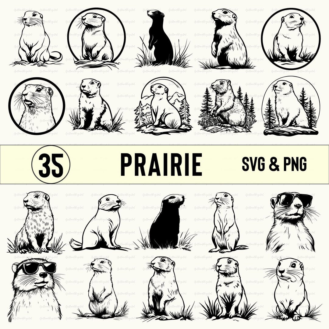 Prairie Svg Png Bundle, Prairie Clipart, Prairie Silhouette, Vector Art ...
