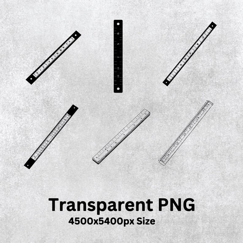 Ruler Svg Bundle, Ruler Vector Set, Ruler Clipart, Ruler Decal, Ruler ...