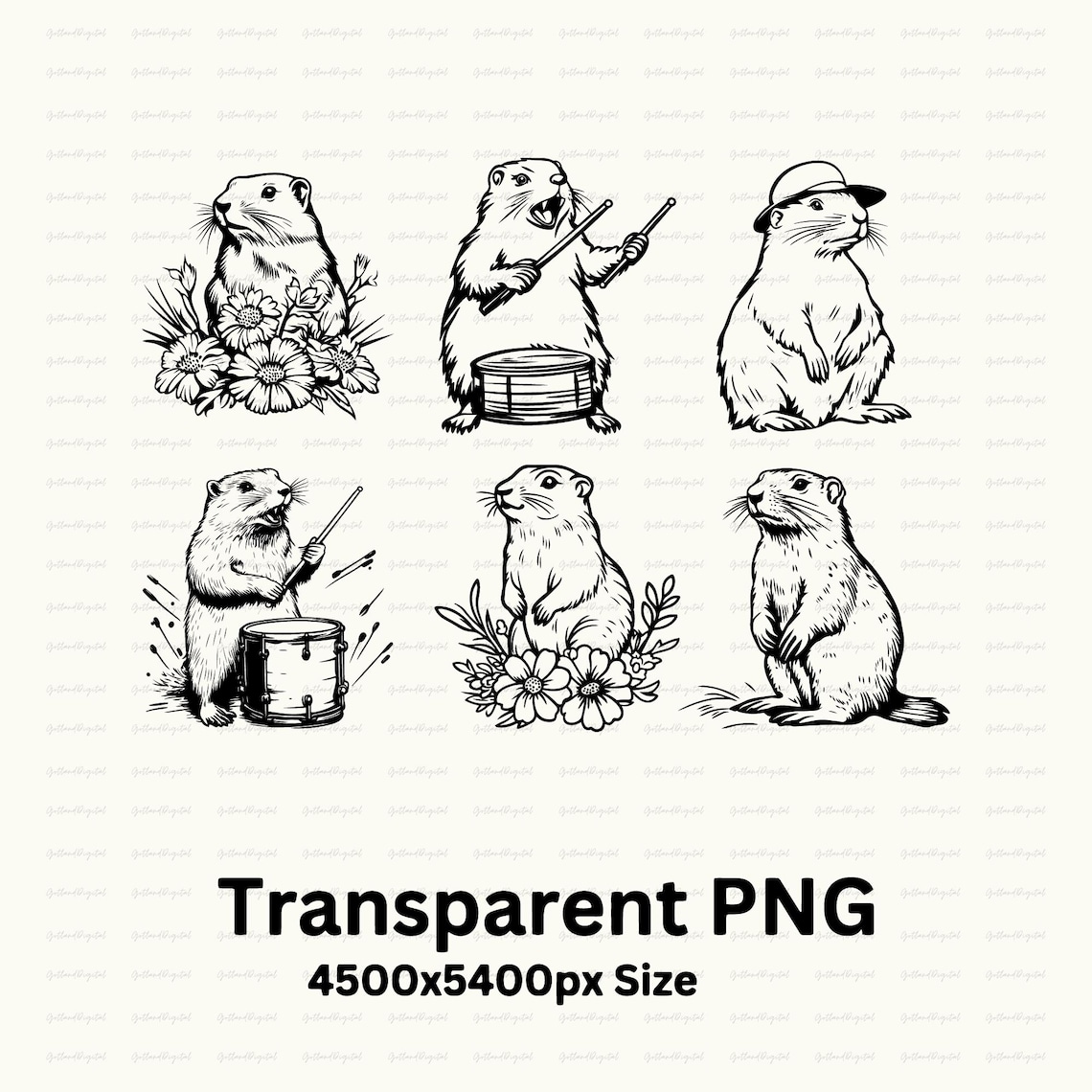 Marmot Svg Png, Marmot Clipart, Marmot Silhouette, Marmot Vector Art ...