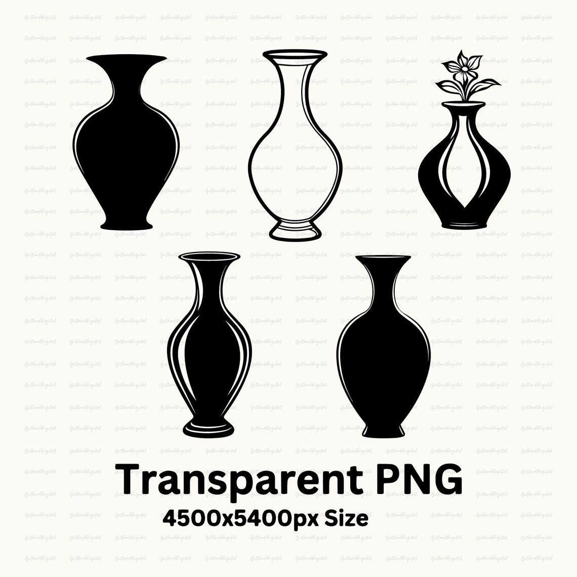 Vase Svg Bundle, Vase Silhouette, Vase Clipart, Vase Decal, Vase Gifts ...