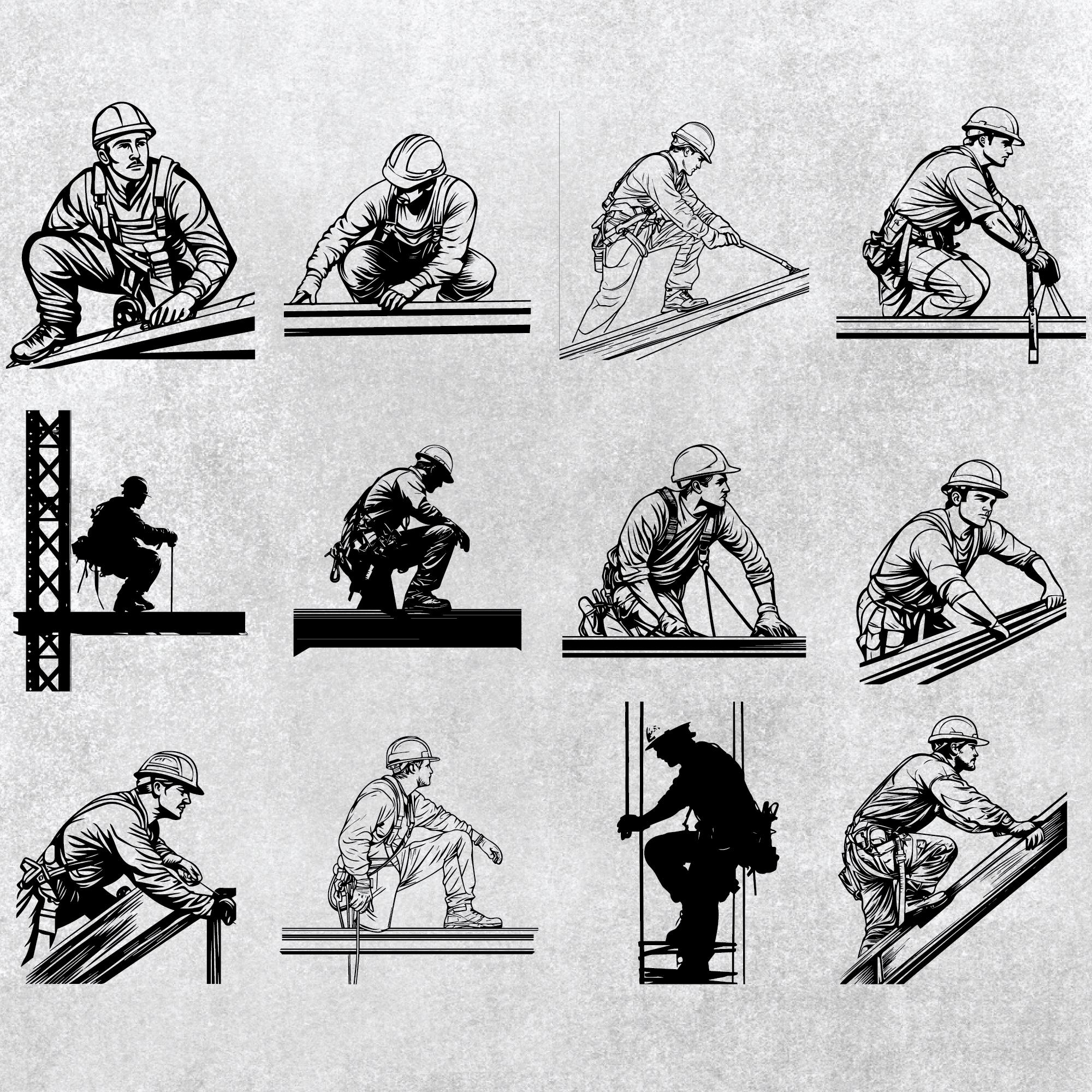Structural Ironworker Svg Bundle, Structural Ironworker Vector Set ...