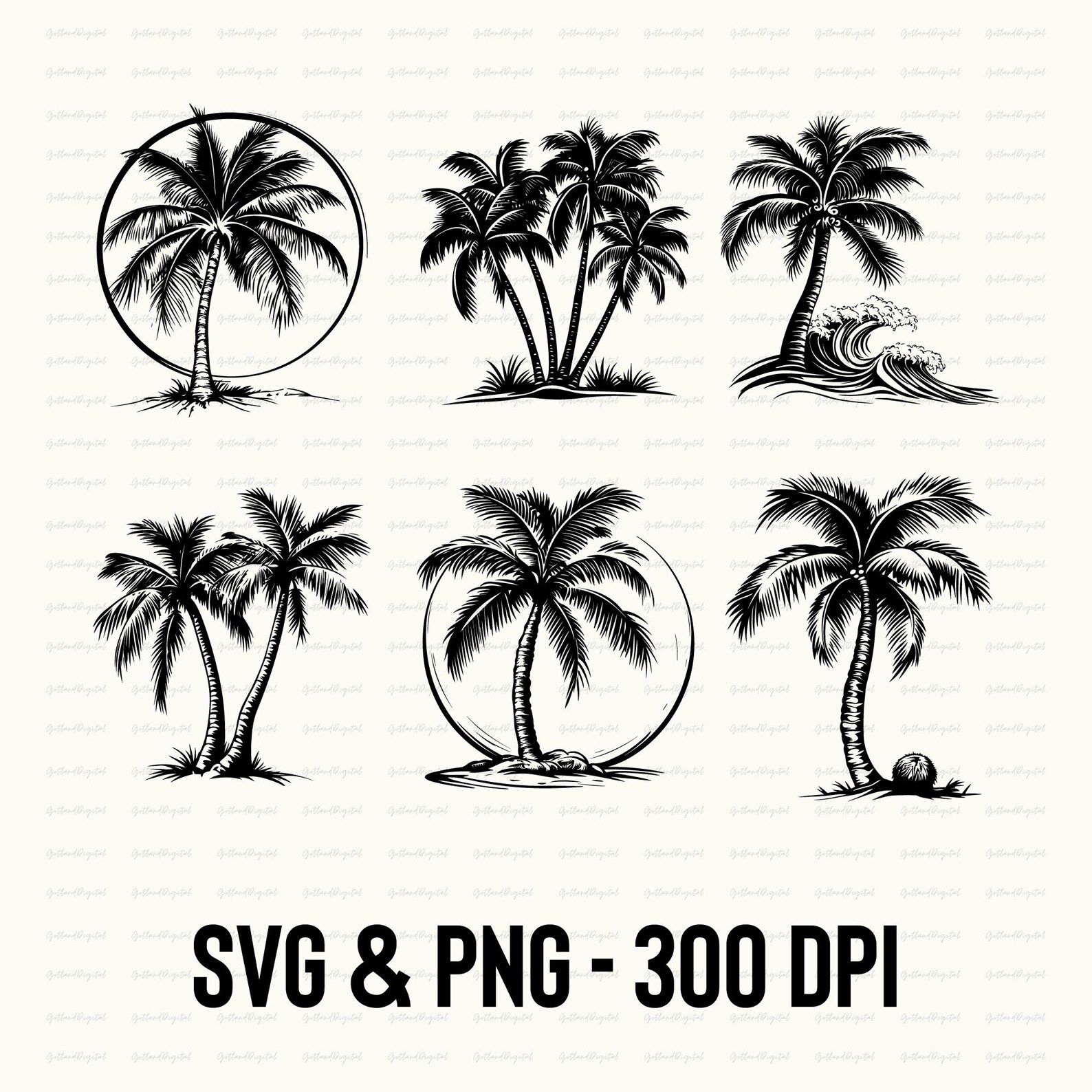Coconut Tree Svg Png, Coconut Tree Clipart, Coconut Tree Silhouette ...