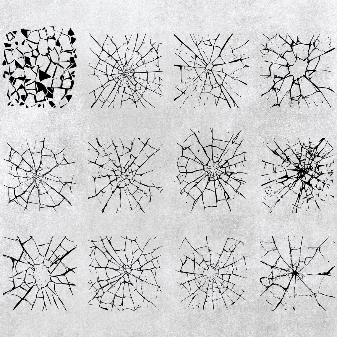 Shatterd Glass Svg Bundle Shatterd Glass Vector Set Shatterd Glass Clipart Shatterd Glass