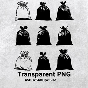 Sack SVG Bundle: Clipart, Vector, and Decal Designs (PNG, Cricut) - Etsy
