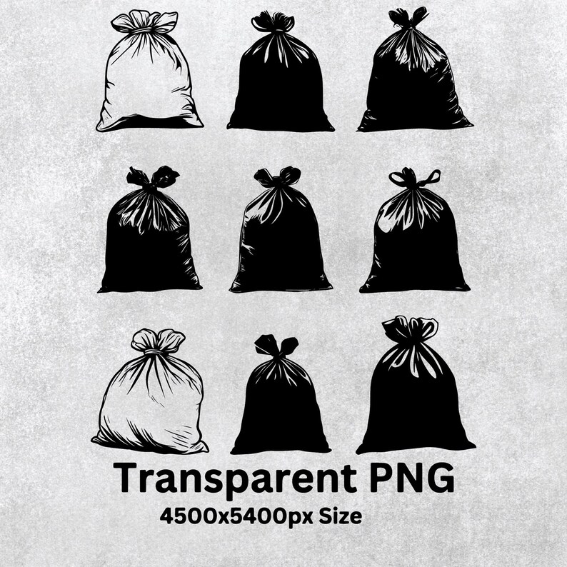 Sack Svg Bundle, Sack Vector Set, Sack Clipart, Sack Decal, Sack Art ...