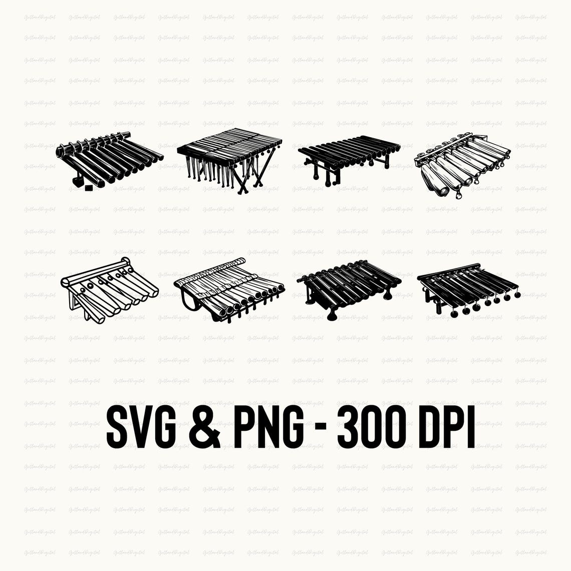 Marimba Bird Svg Bundle, Marimba Bird Silhouette, Marimba Bird Clipart ...