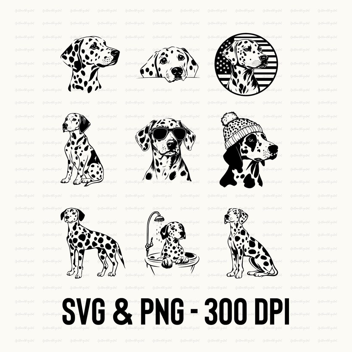Dalmatian Silhouette Svg, Dalmatian Svg Cut Files, Dalmatian Clipart ...