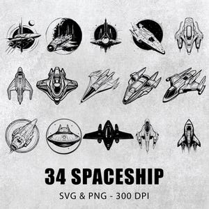 Spaceship Svg Png, Spaceship Clipart, Spaceship Silhouette, Spaceship ...