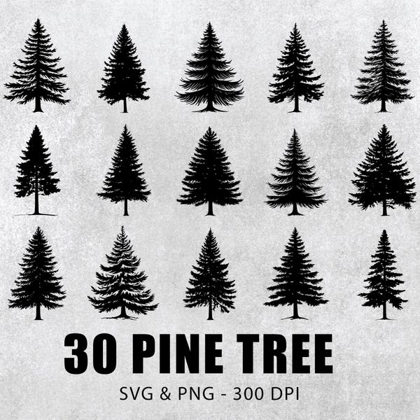 Pine Tree Decals - Etsy