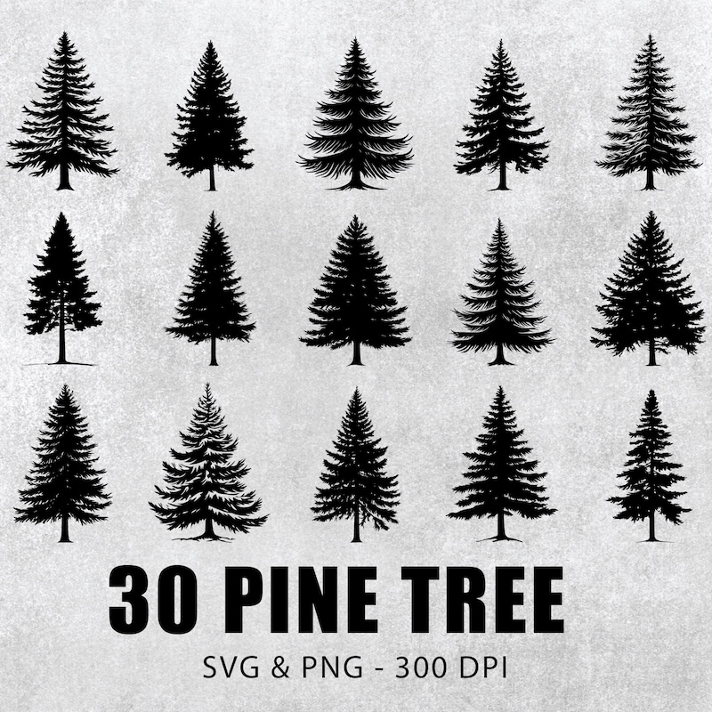 Pine Tree Decals - Etsy