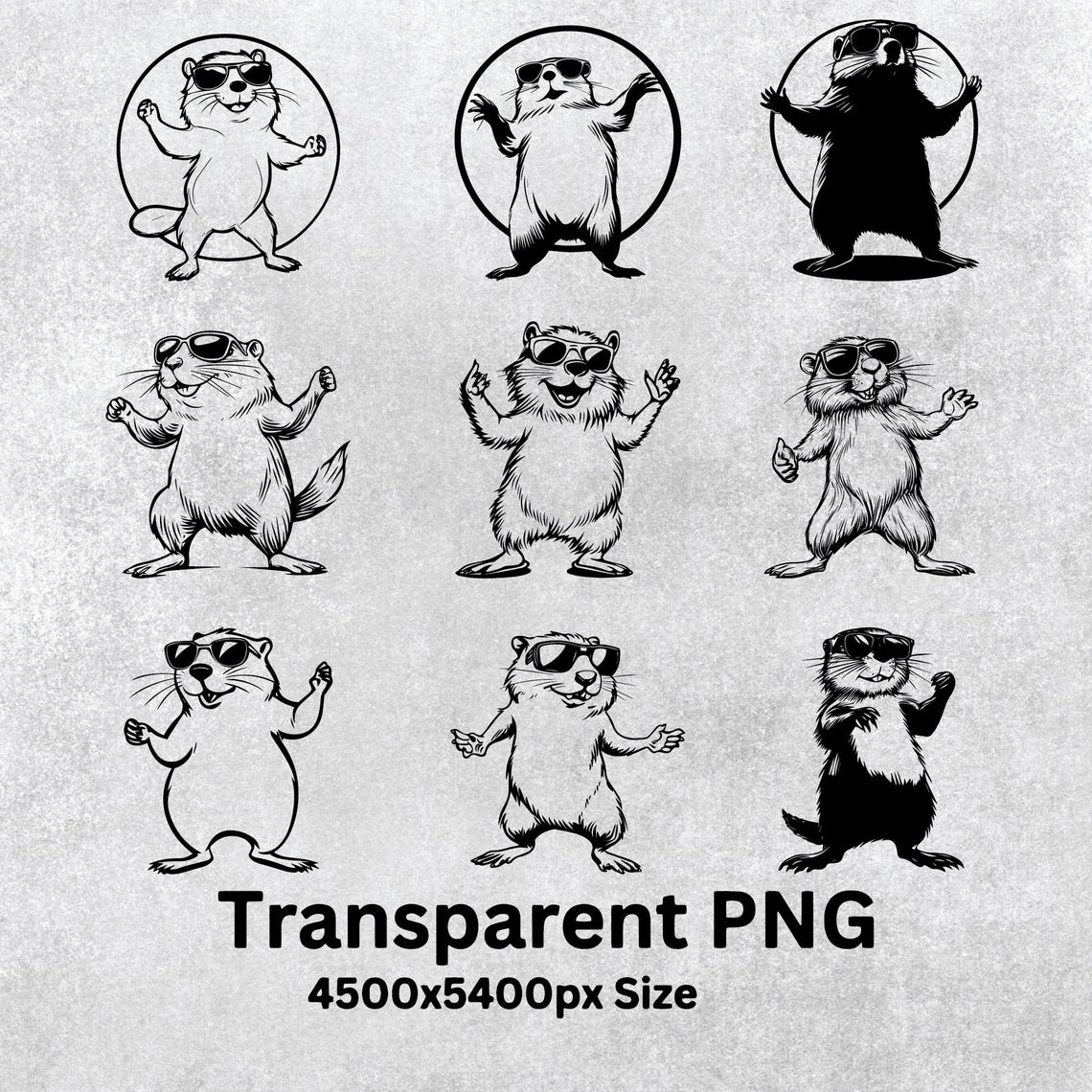 Cute Beaver Dancing Svg Png Bundle, Cute Beaver Dancing Silhouette ...