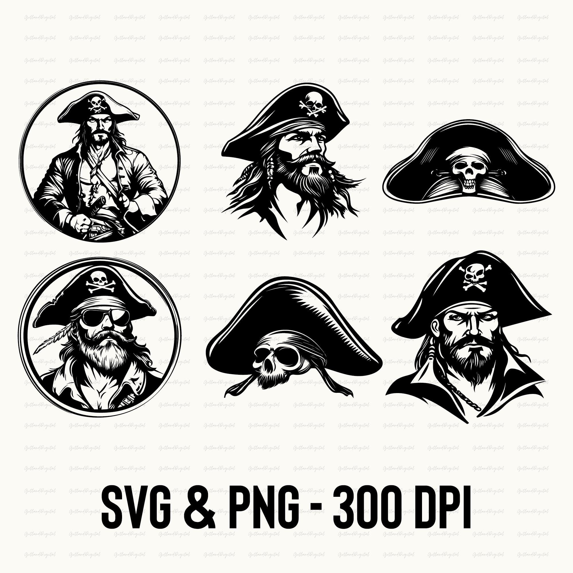 Pirates SVG PNG Bundle, Pirates Clipart, Pirates Silhouette, Pirates ...