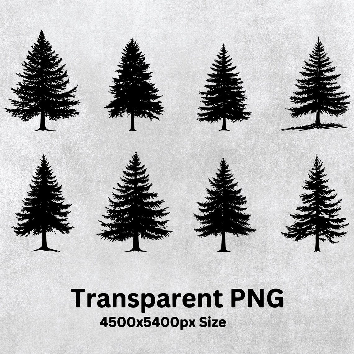 Pine Tree Svg Bundle, Pine Tree Vector Set, Pine Tree Clipart, Pine ...