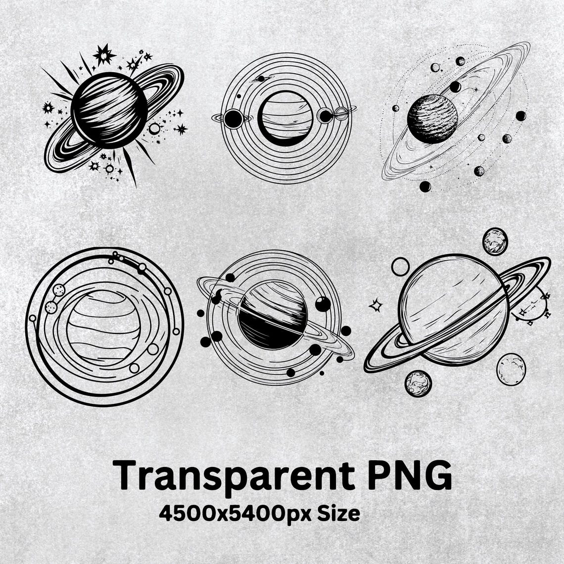 Solar System Svg Bundle, Solar System Silhouette, Solar System Clipart ...