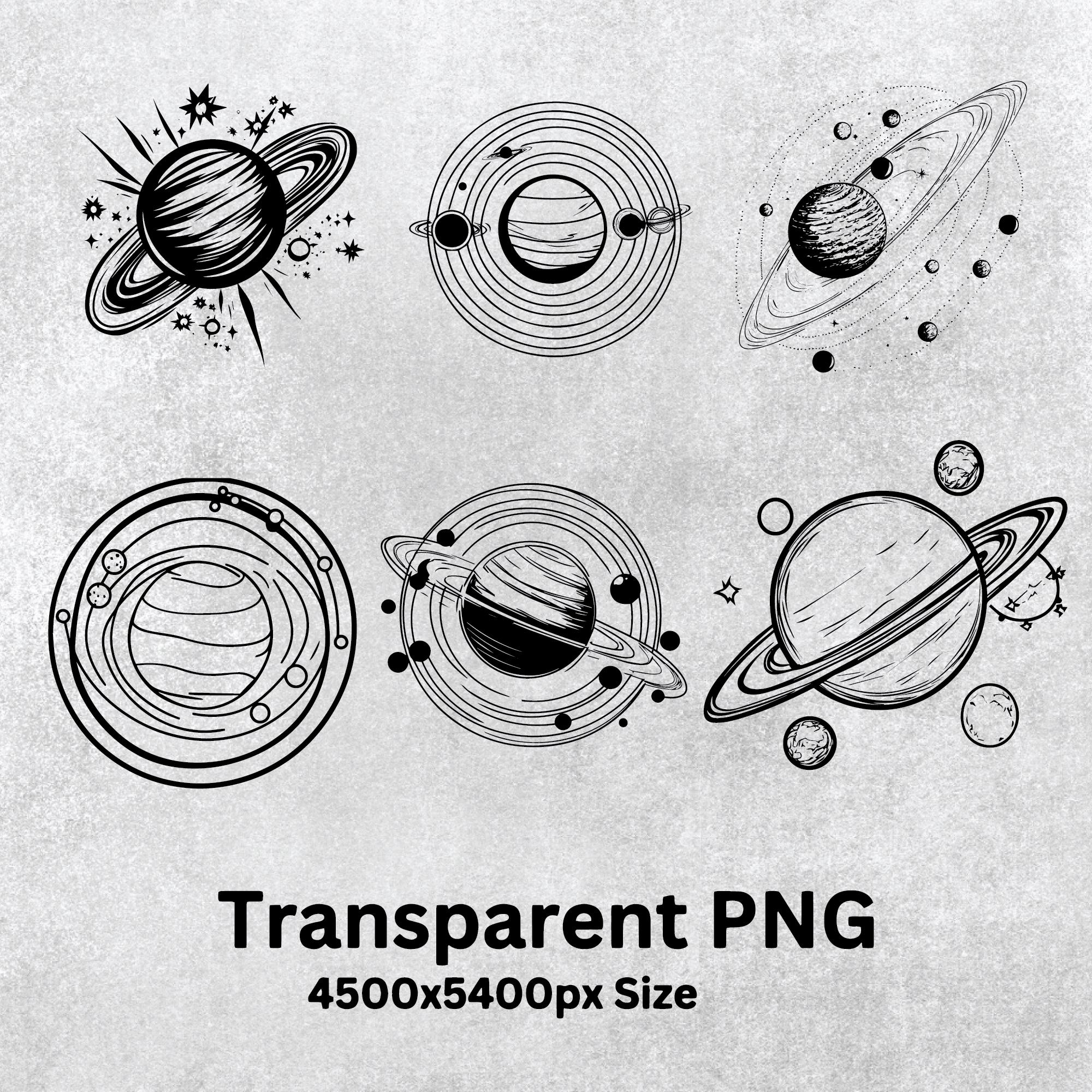 Solar System Svg Bundle, Solar System Silhouette, Solar System Clipart ...
