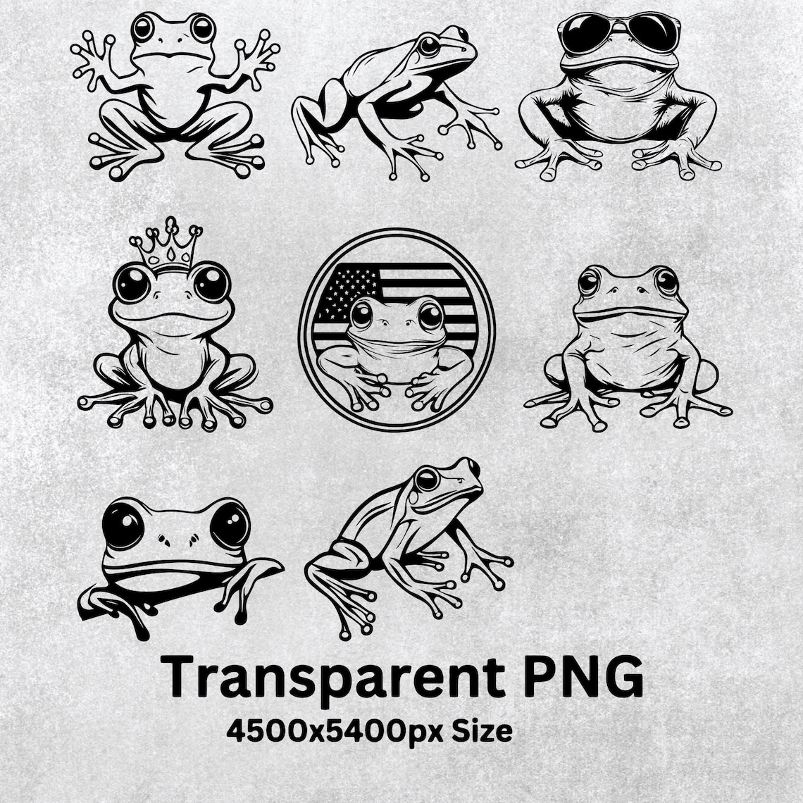 Frogs Svg Bundle, Frogs Silhouette Set, Frogs Clipart, Frogs Decal ...