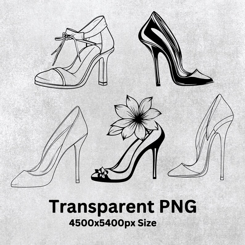 Heels Svg Bundle, Heels Silhouette Set, Heels Clipart, Heels Decal ...