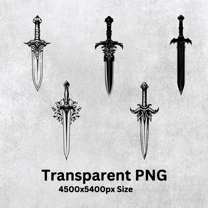 Dagger Svg Bundle, Dagger Svg Vector Set, Dagger Clipart Png, Dagger ...