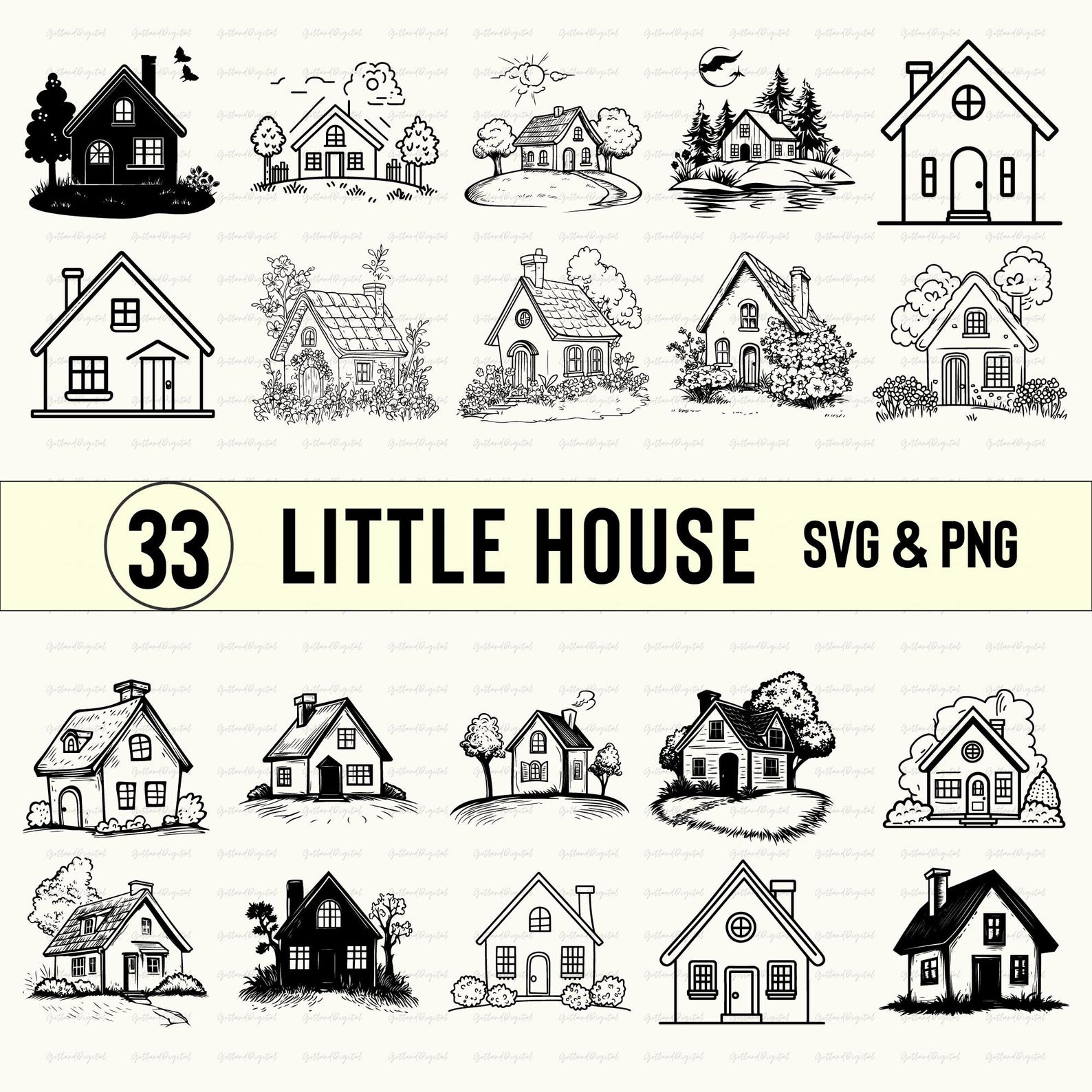 Little House Svg Png, Little House Clipart, Little House Silhouette ...