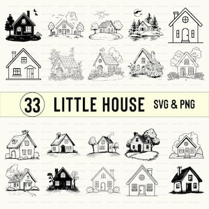 Little House Svg Png, Little House Clipart, Little House Silhouette ...