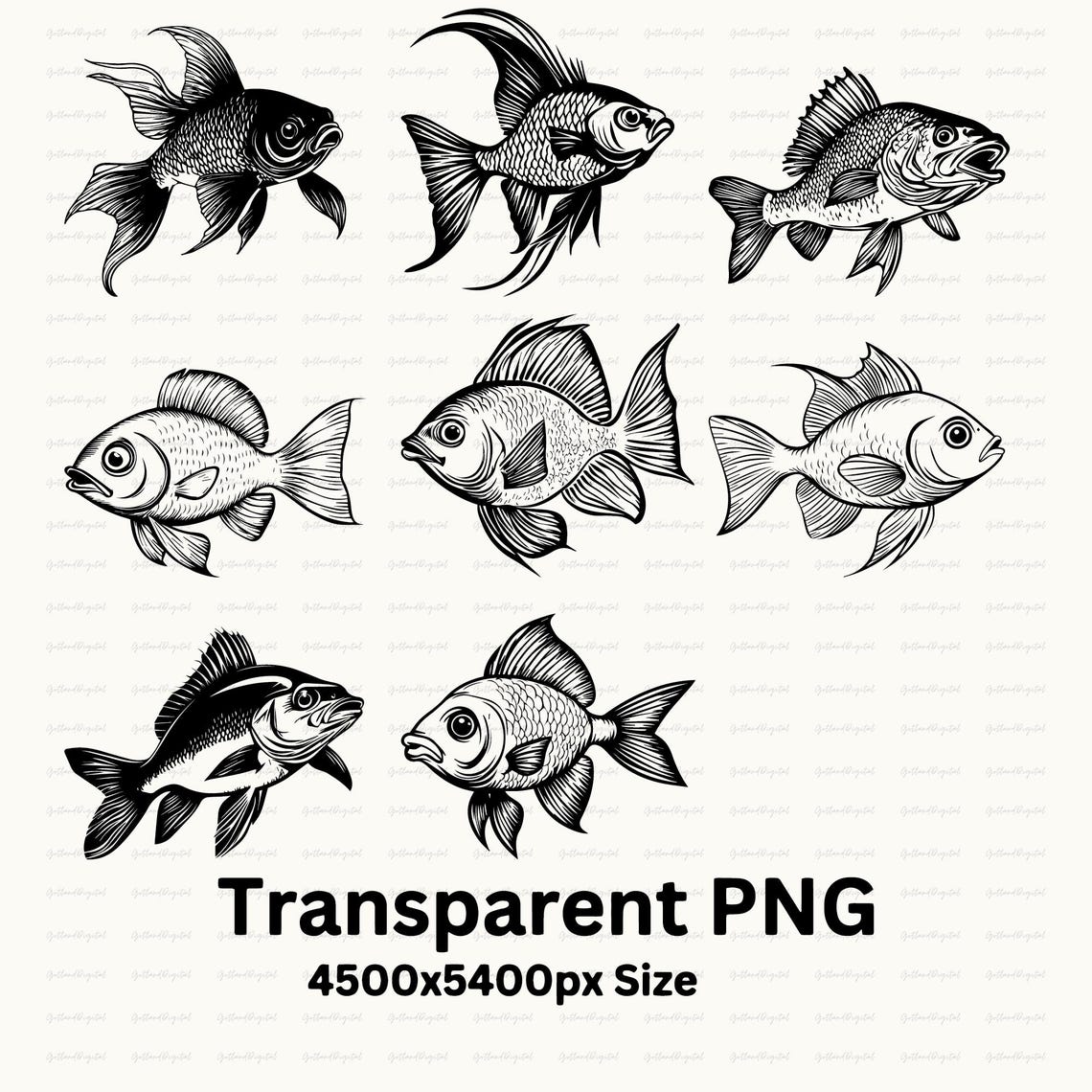 Fish Svg Bundle, Fish Silhouette, Fish Clipart, Fish Vector, Fish Decal ...