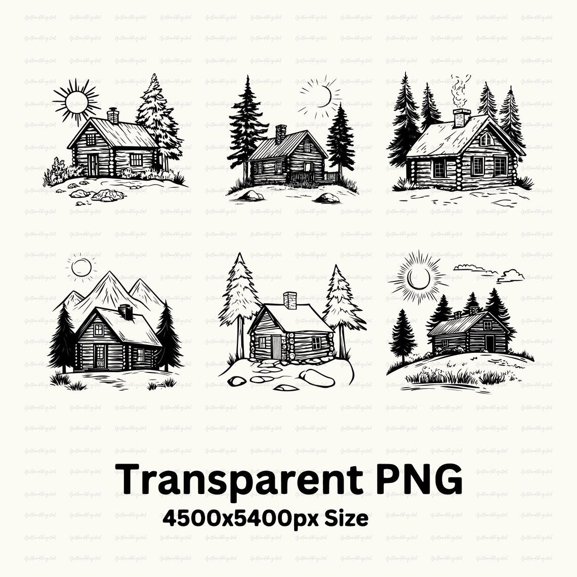Rustic Cabin Svg Png, Rustic Cabin Clipart, Rustic Cabin Silhouette ...