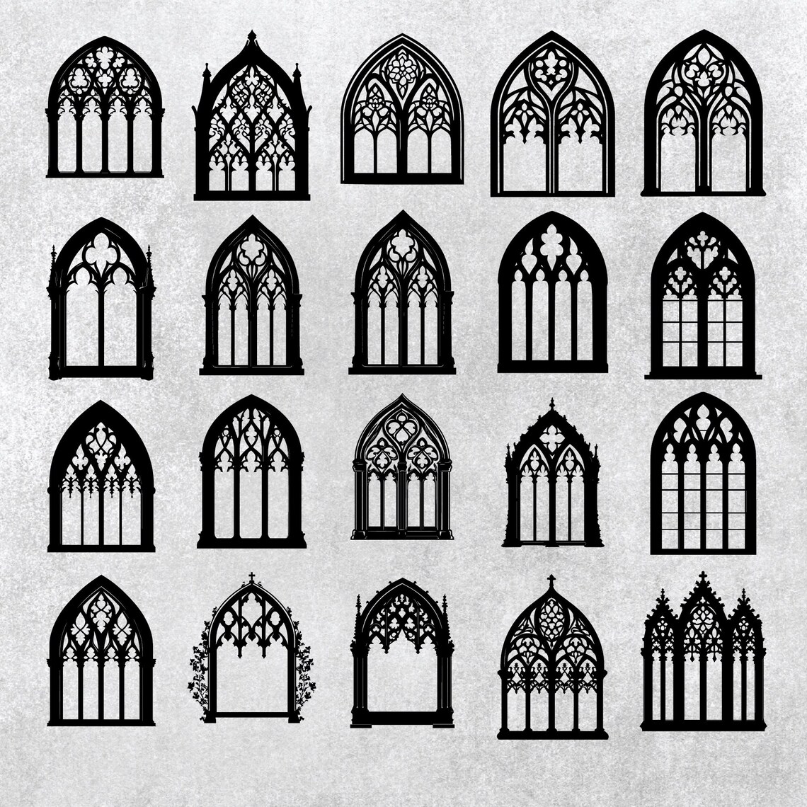Gothic Window Svg Bundle, Gothic Window Svg Vector Set, Gothic Window ...