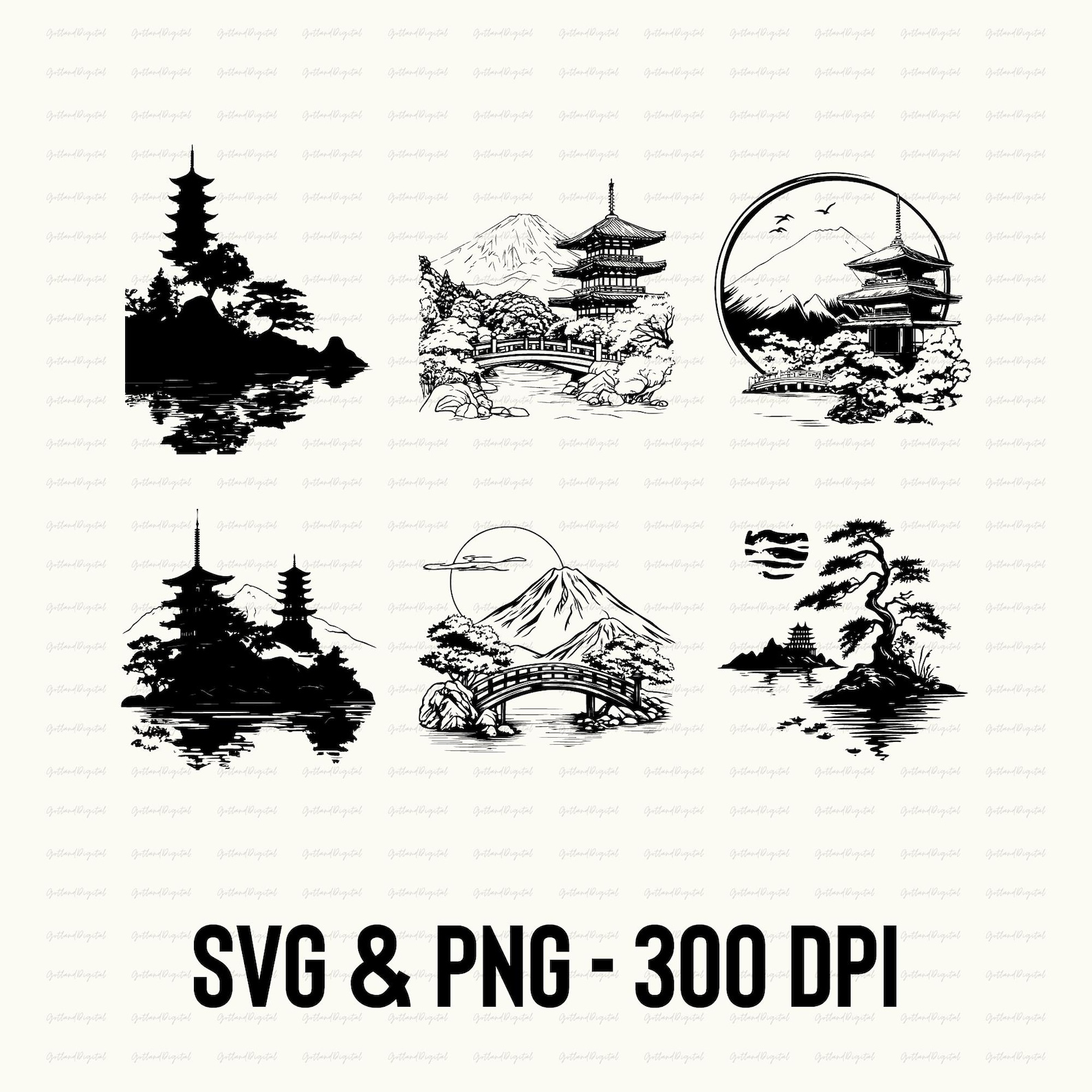 Japan Scene Svg Png Bundle, Japan Scene Clipart, Japan Scene Silhouette ...